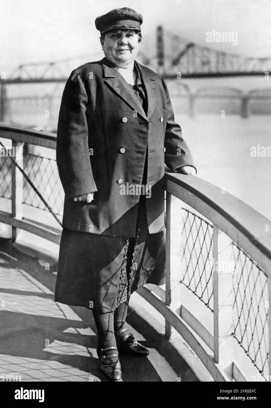 The first female captain aboard her ship in 1928. [automated ...