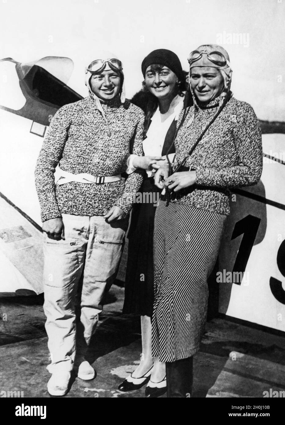 Photo of the most famous German aerobatic pilots of the 1930s at the ...