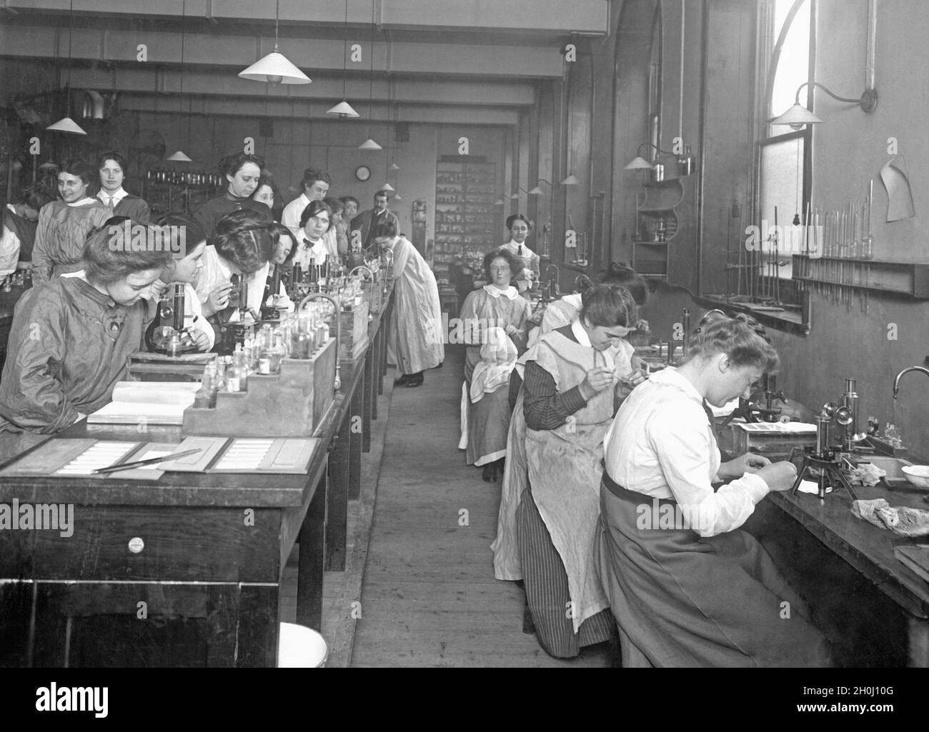 The histology laboratory at the Royal Free, a London teaching hospital ...