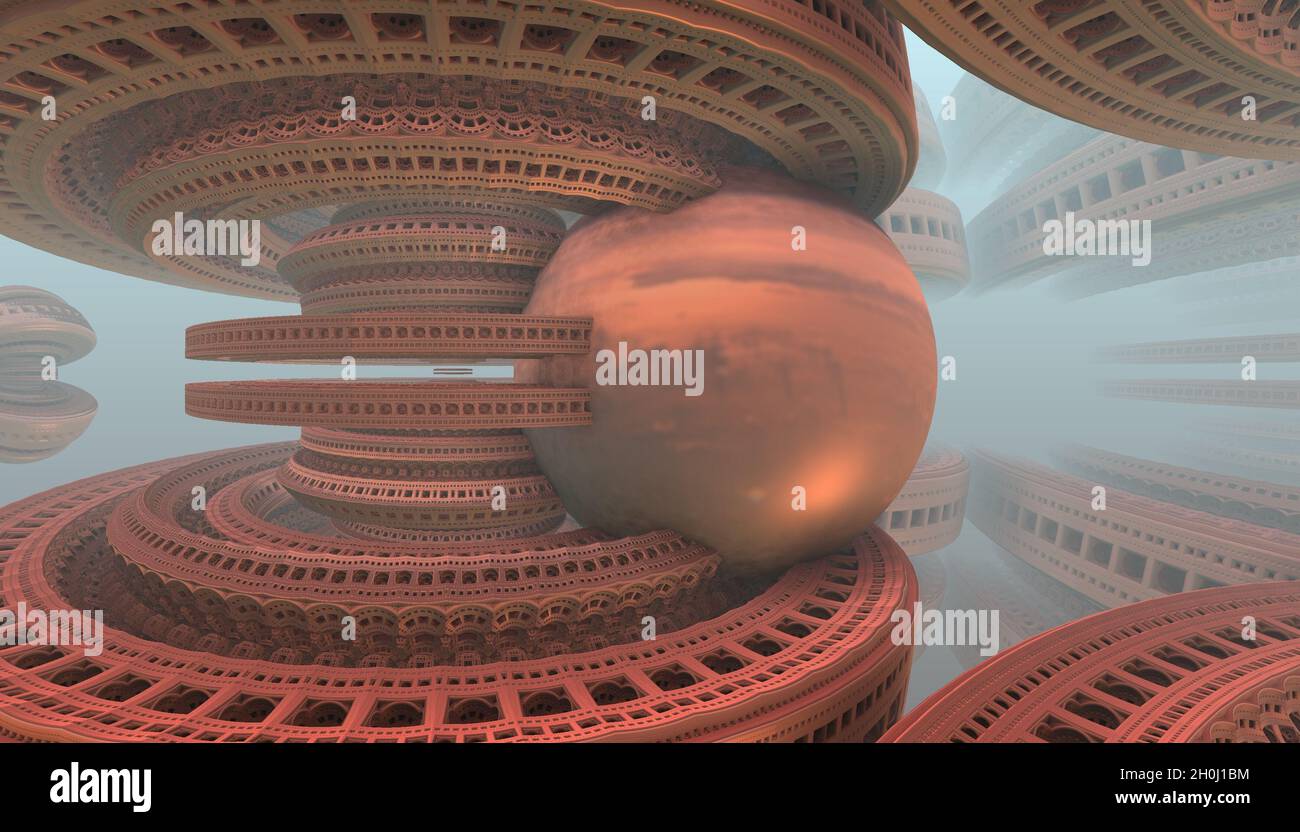 Unique and realistic 3D rendering of virtual scene environment Stock ...