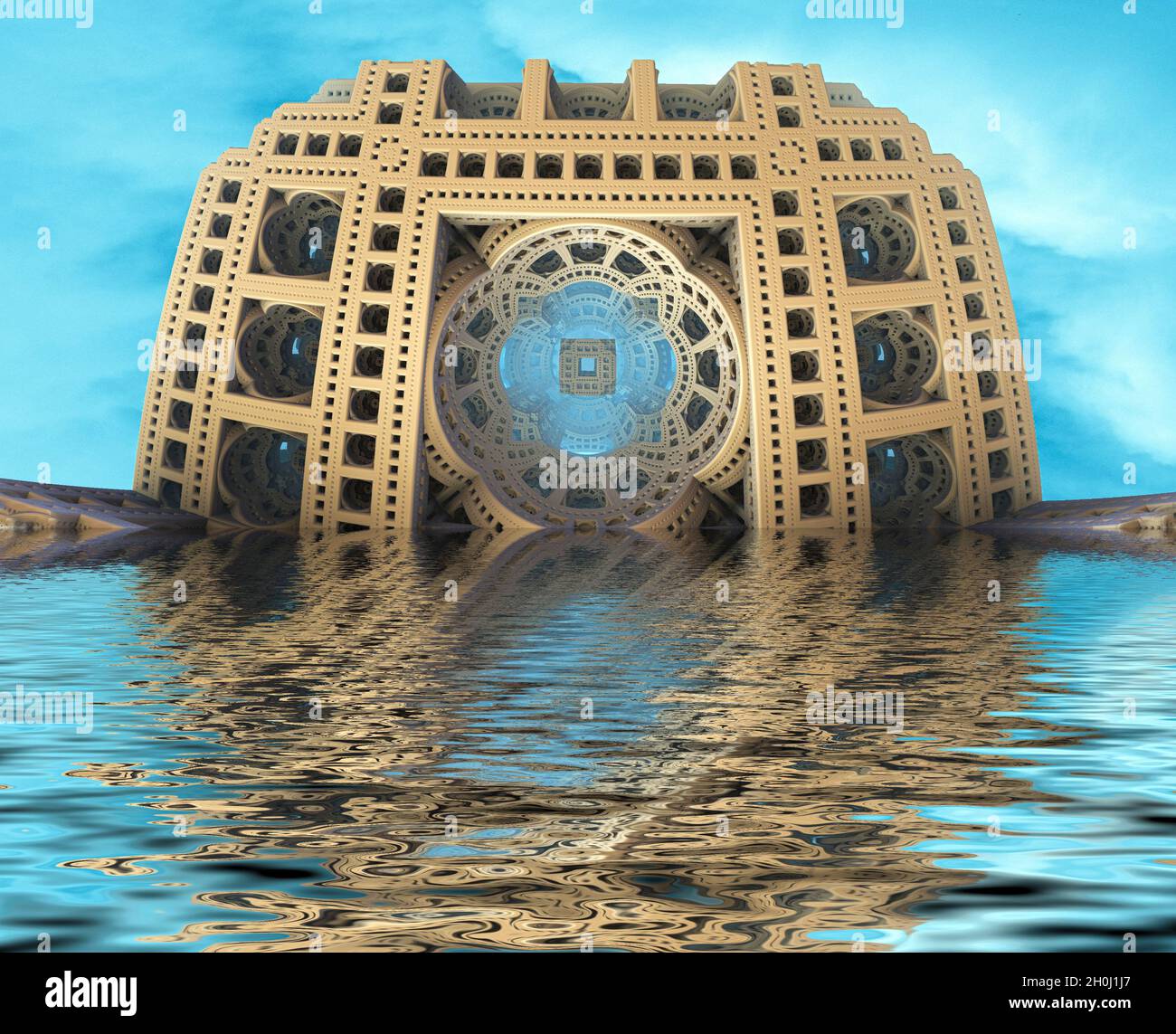 Unique and realistic 3D rendering of virtual scene environment Stock ...