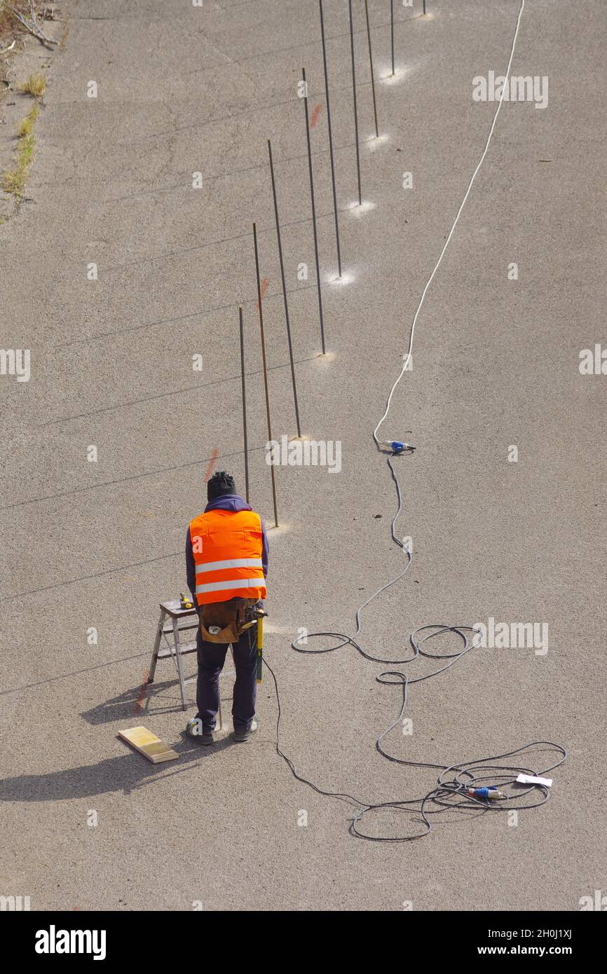 High visibility jacket bike hi-res stock photography and images - Alamy