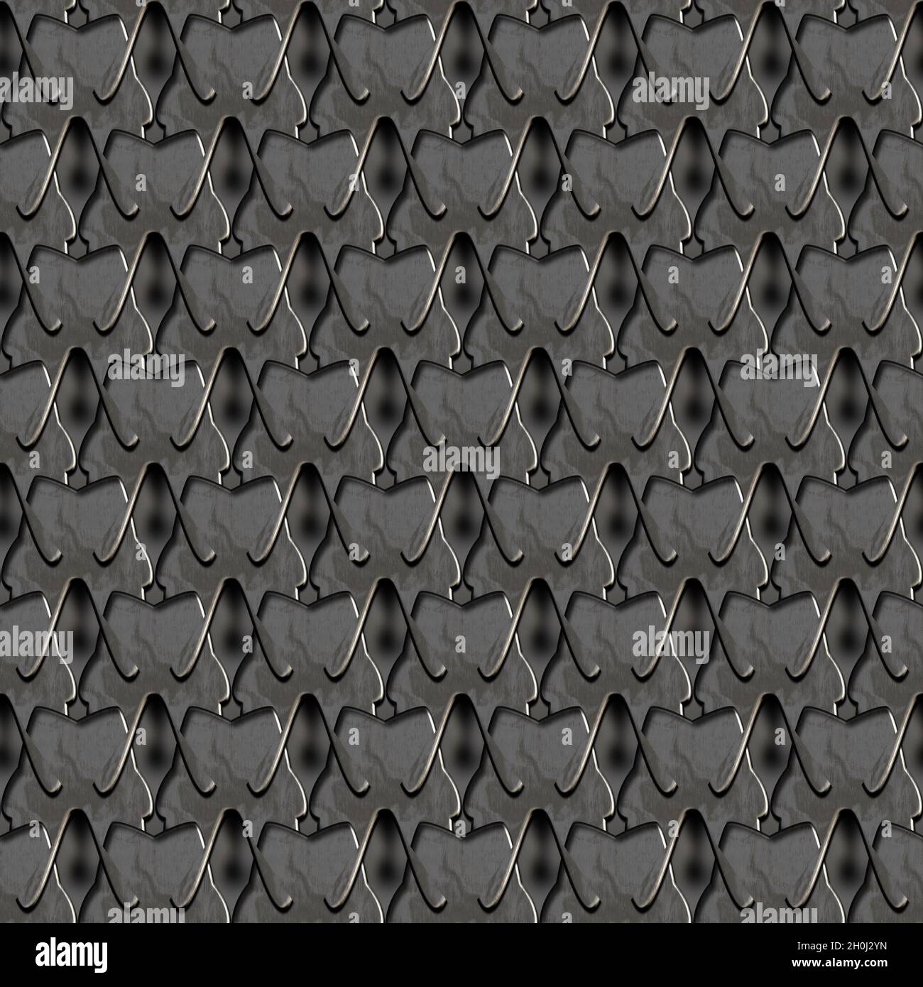 3D rendering of Middle Ages armor seamless background pattern tile ...