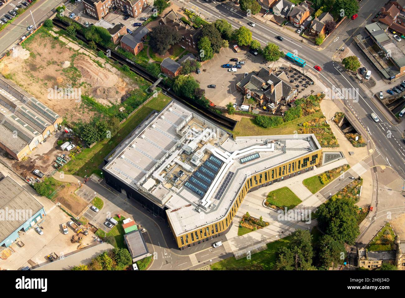 Aerial image of the Nottingham University Jubilee Campus ...