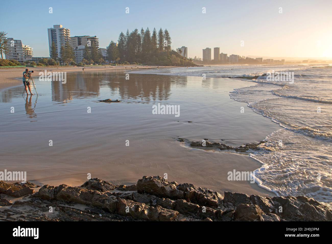 Greenmount Beach and Coolangatta Stock Photo - Alamy