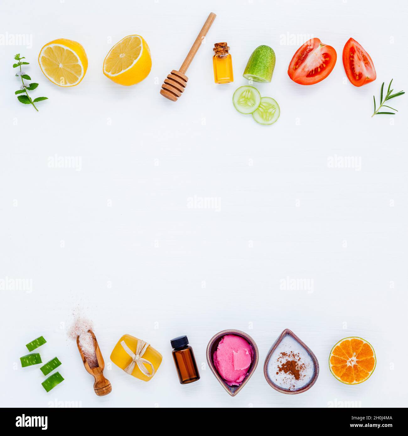 Homemade skin care and body scrubs with natural ingredients aloe vera ...