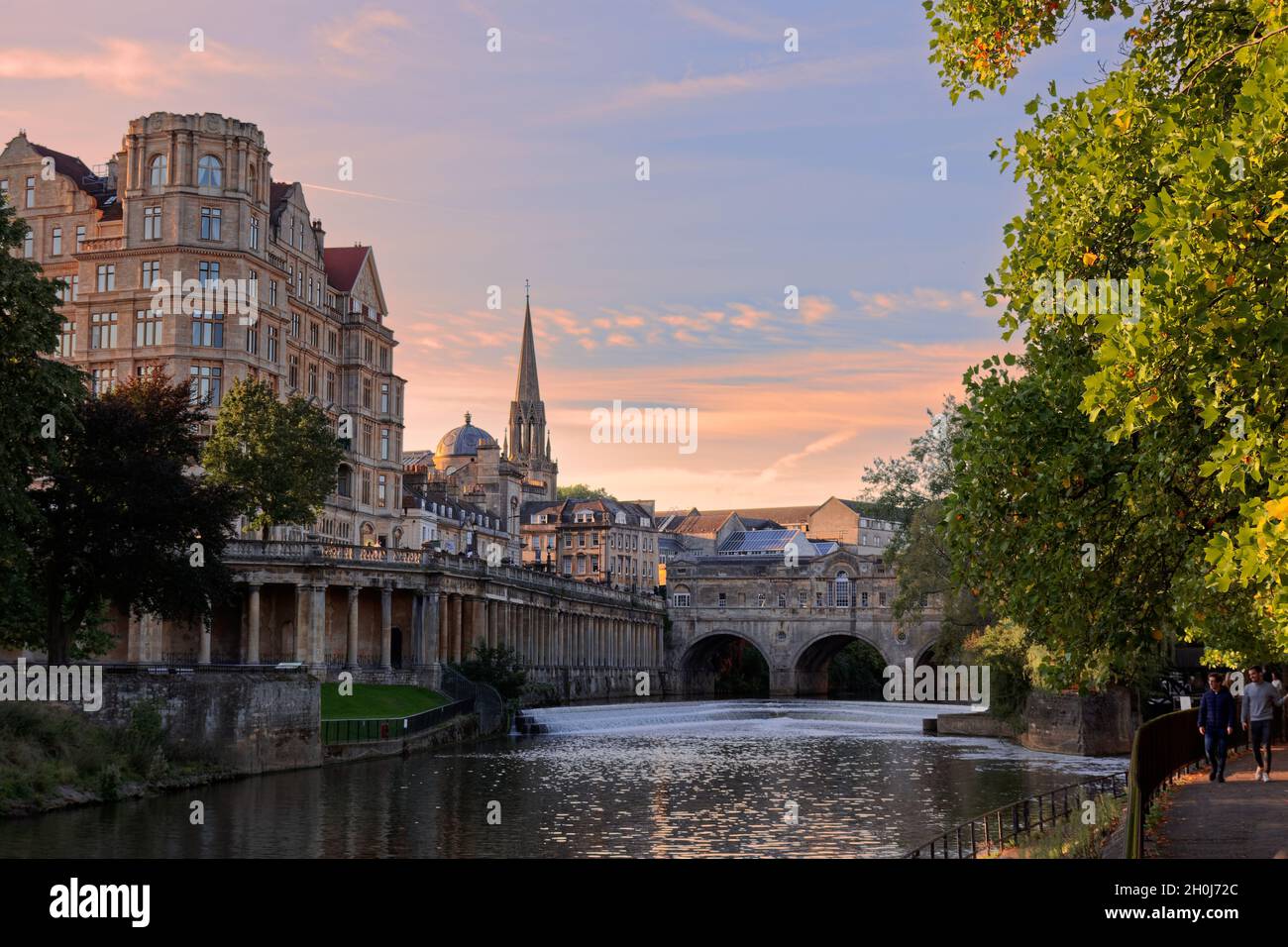 autumn in bath sunset Stock Photo - Alamy
