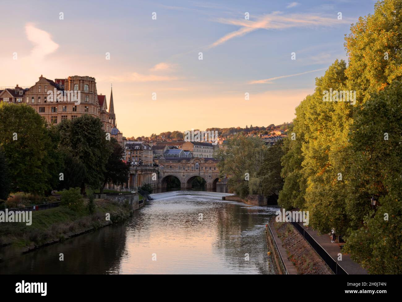 autumn in bath sunset Stock Photo - Alamy