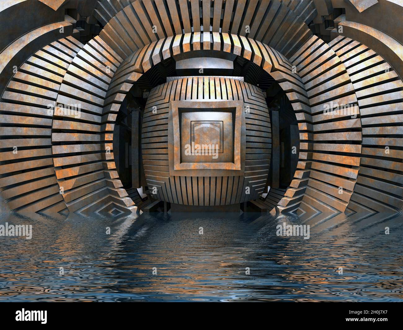 Unique and realistic 3D rendering of virtual scene environment Stock ...