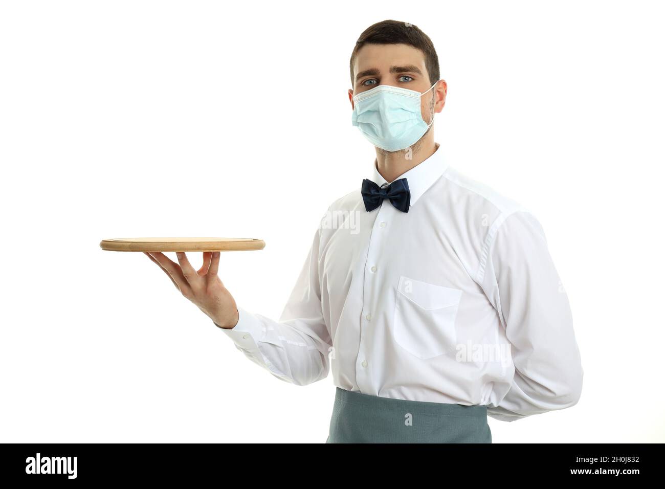 Smart waiter on white hi-res stock photography and images - Alamy