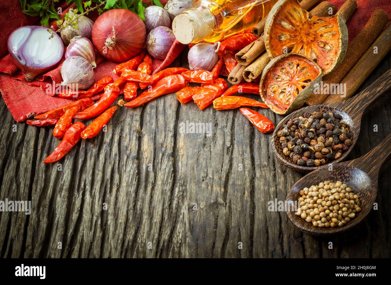 Thai food Cooking ingredients. - spice tast Stock Photo - Alamy