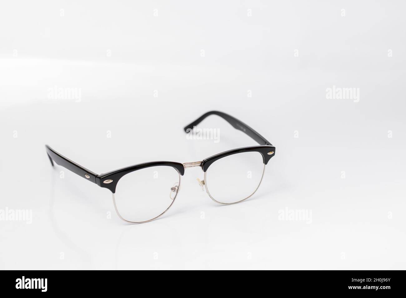 eye glasses isolated on white background Stock Photo - Alamy