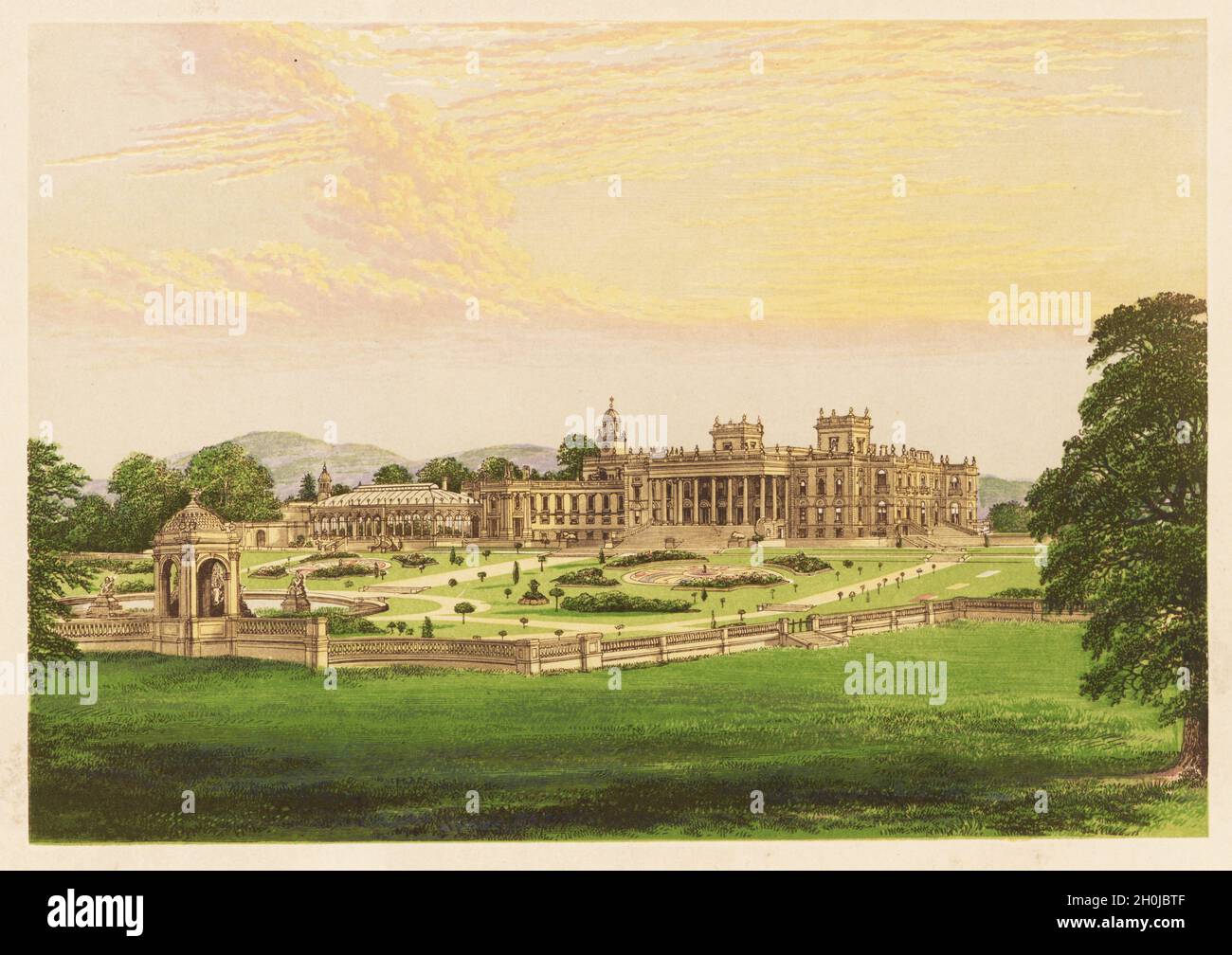 Witley Court (Whitley Court), Worcestershire, England. Italianate ...