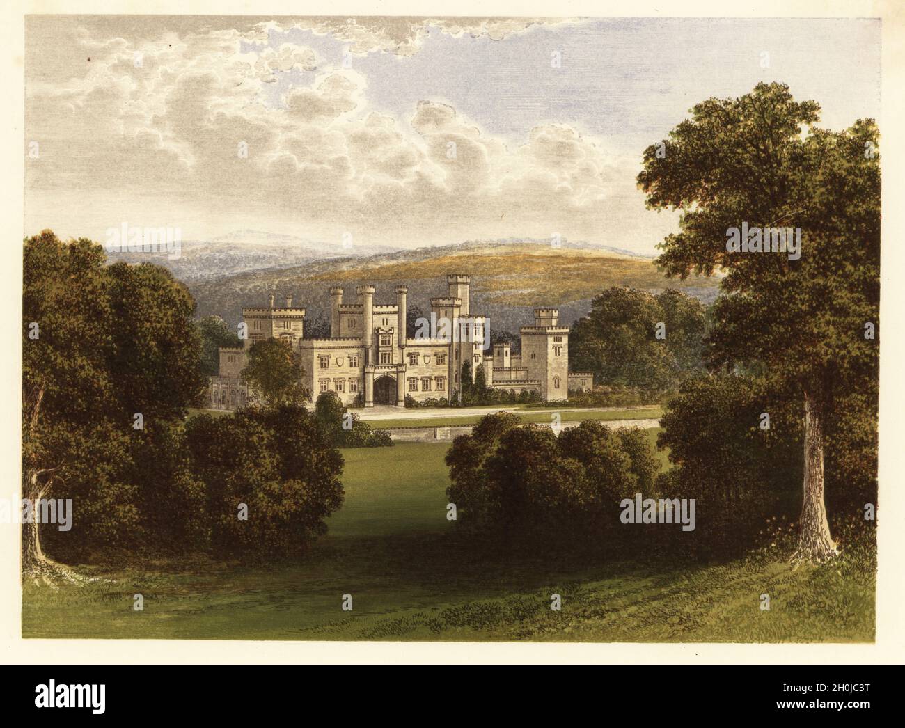 Ravensworth Castle, Durham, England. Old manor house rebuilt in the ...