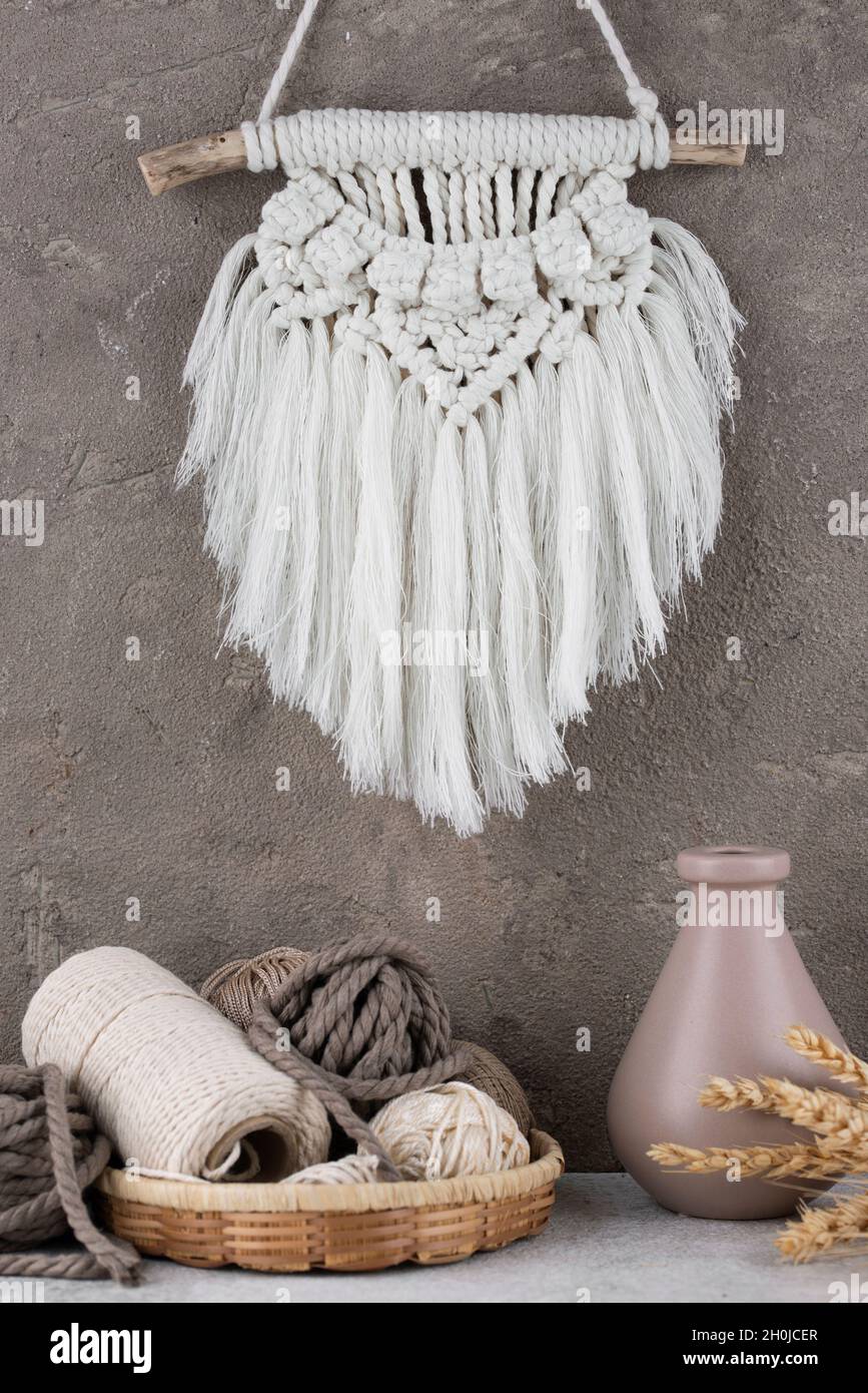 Boho macrame hi-res stock photography and images - Alamy