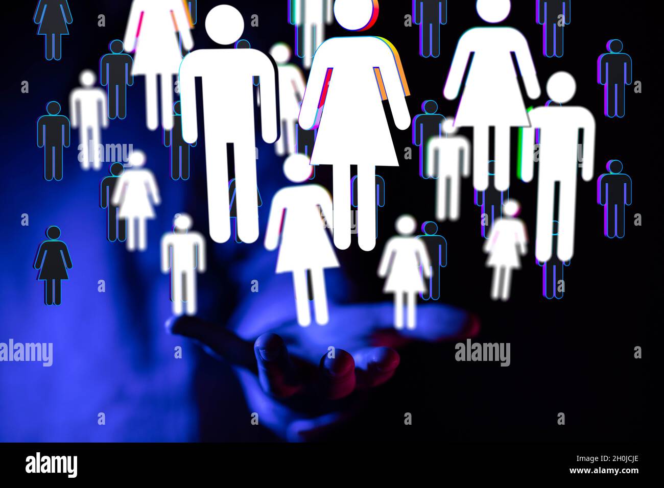 3D rendering sphere network structure on a dark background Stock Photo ...