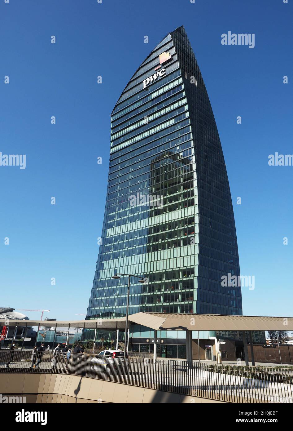 Europe, Italy, Lombardy, Milan - City Life, Tre Torri district., Il ...