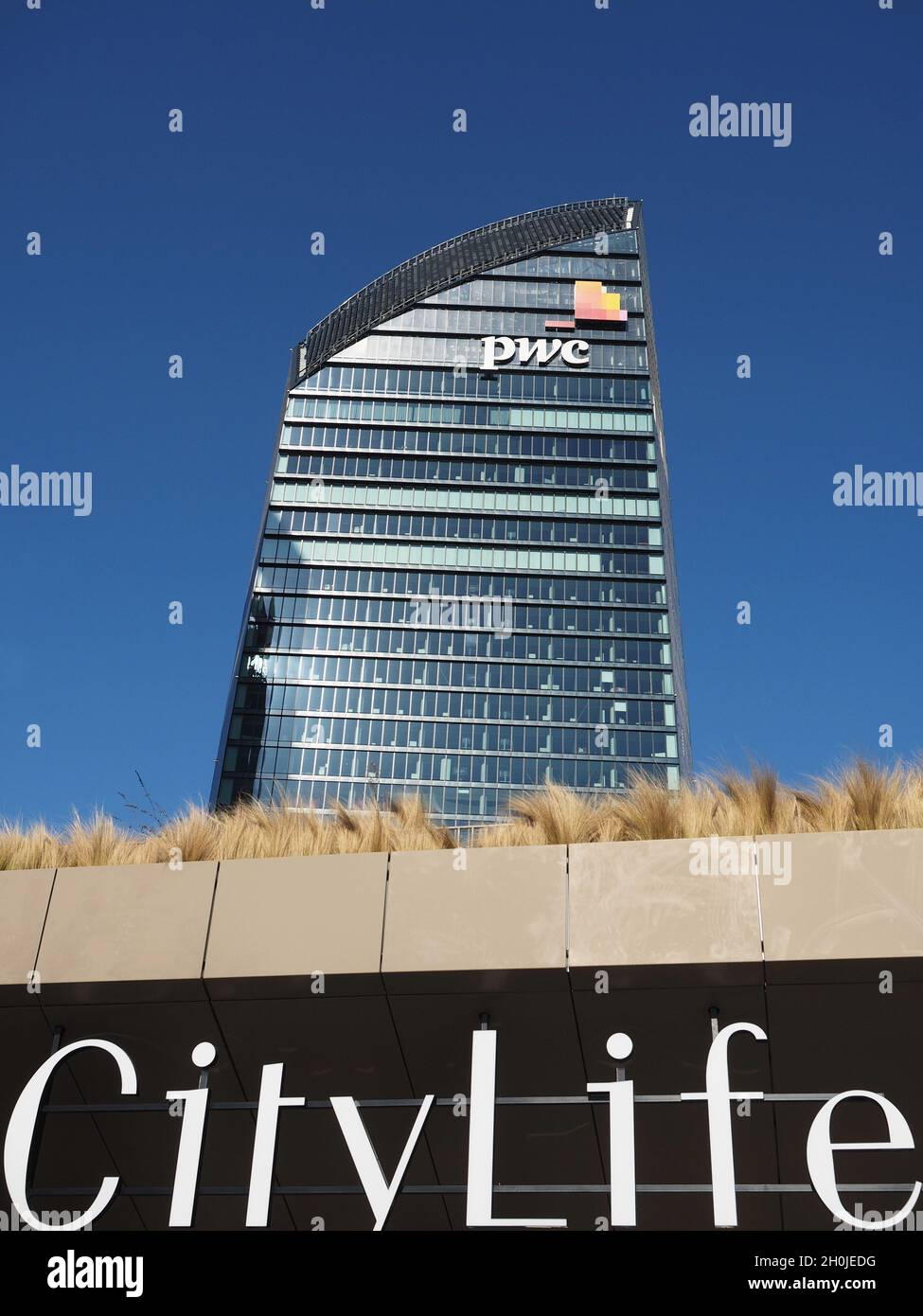 Europe, Italy, Lombardy, Milan - City Life, Tre Torri district., Il ...