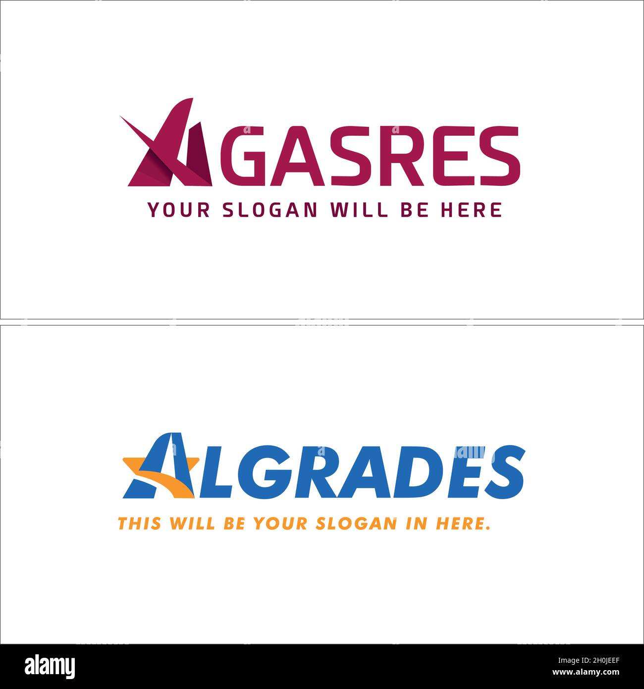 Modern wordmark logo design Stock Vector Image & Art - Alamy