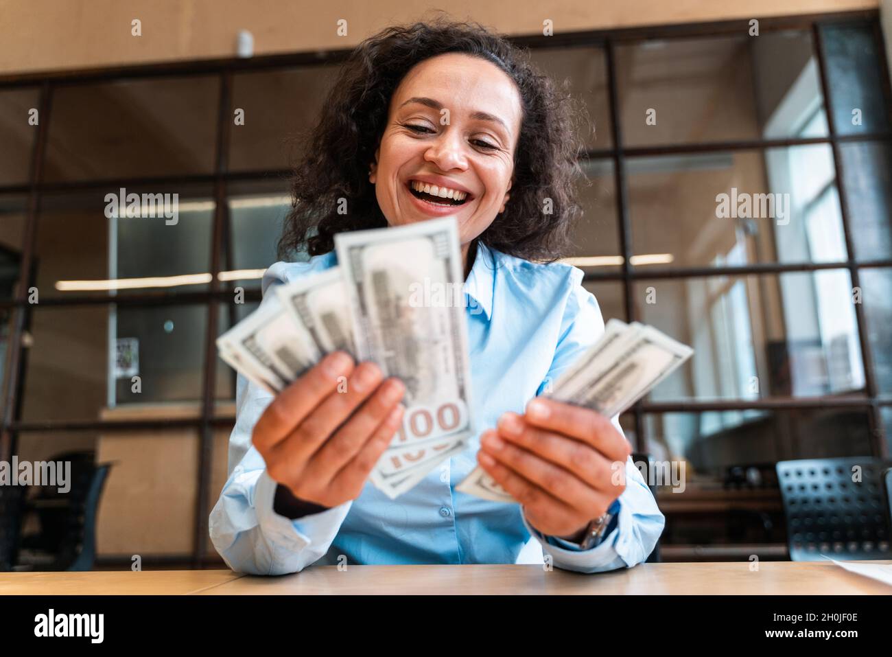 Lady Counting Money