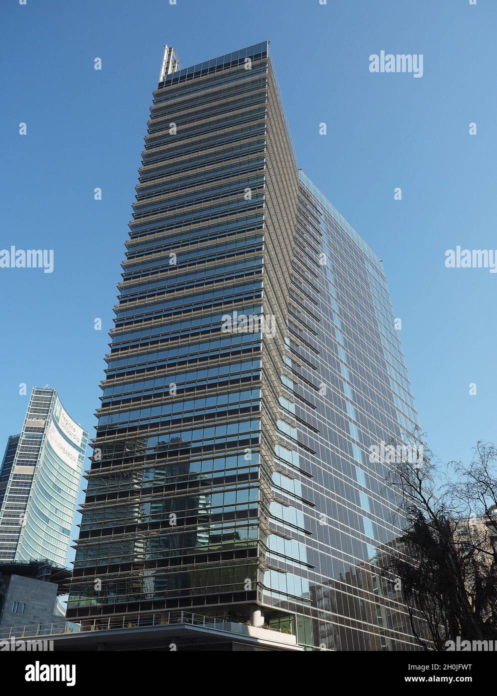 Europe, Italy, Lombardy, Milan, Porta nuova districts, Skyscraper,Tower ...