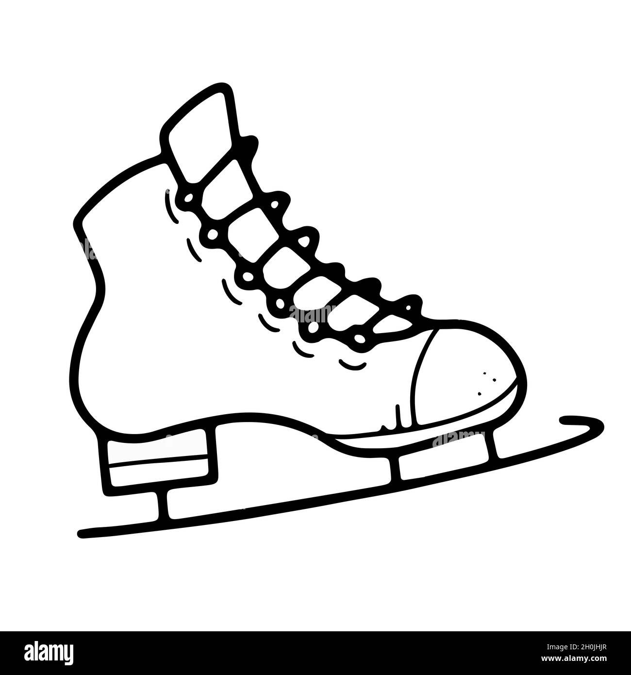 White line skates icon isolated Stock Vector Images - Alamy