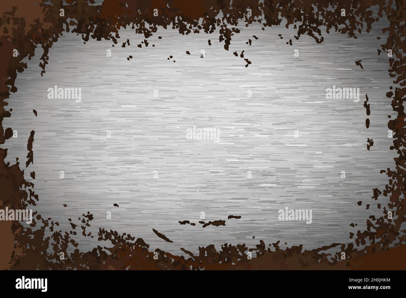 Gray metallic foil texture with brown rust texture, industrial ...