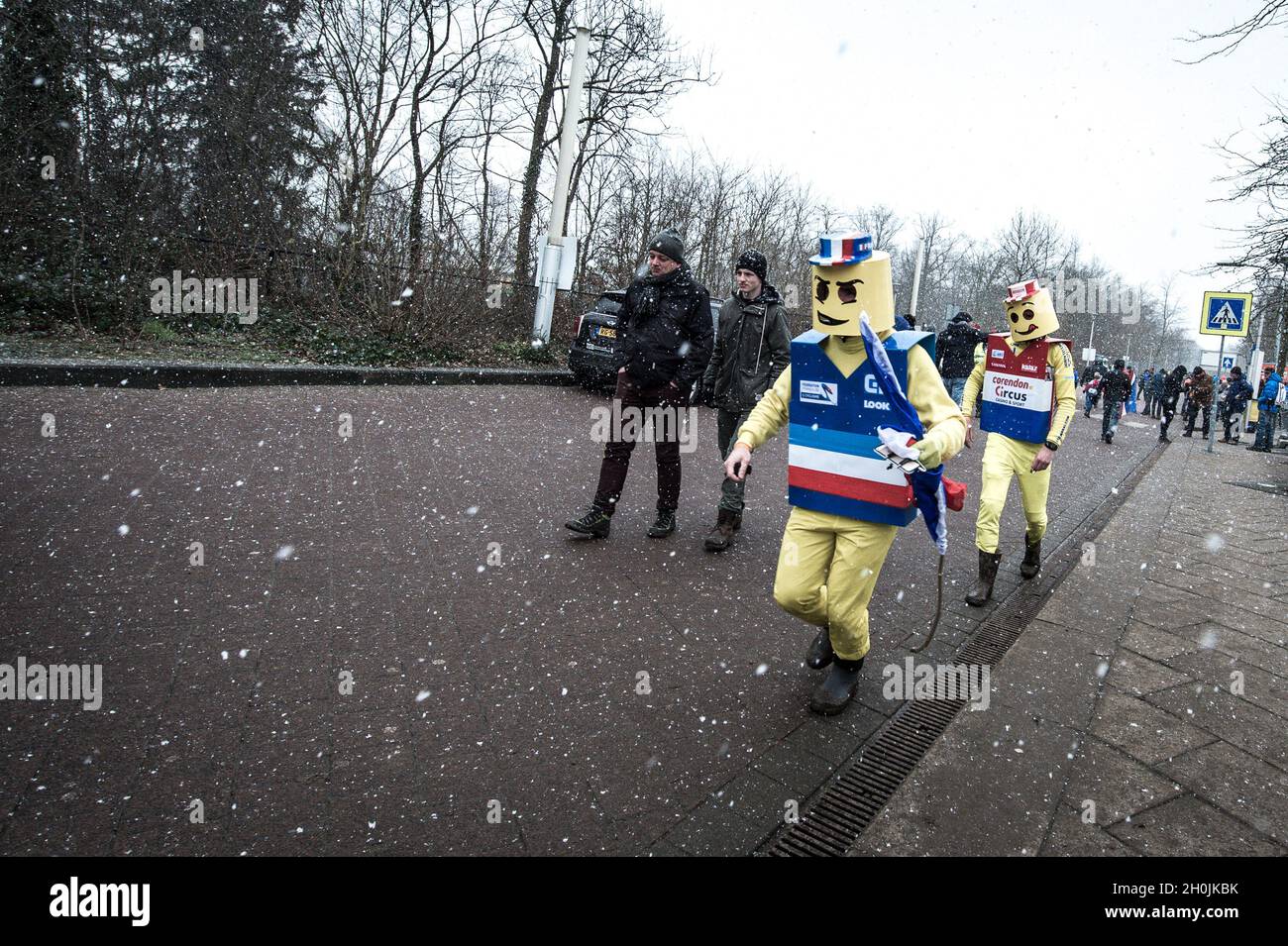 UCI Cyclo-cross World Championships in Valkenburg 2018. Supporters in ...