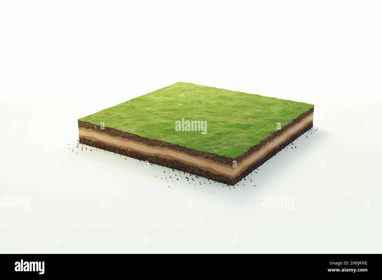 3d illustration cross section ground hi-res stock photography and ...