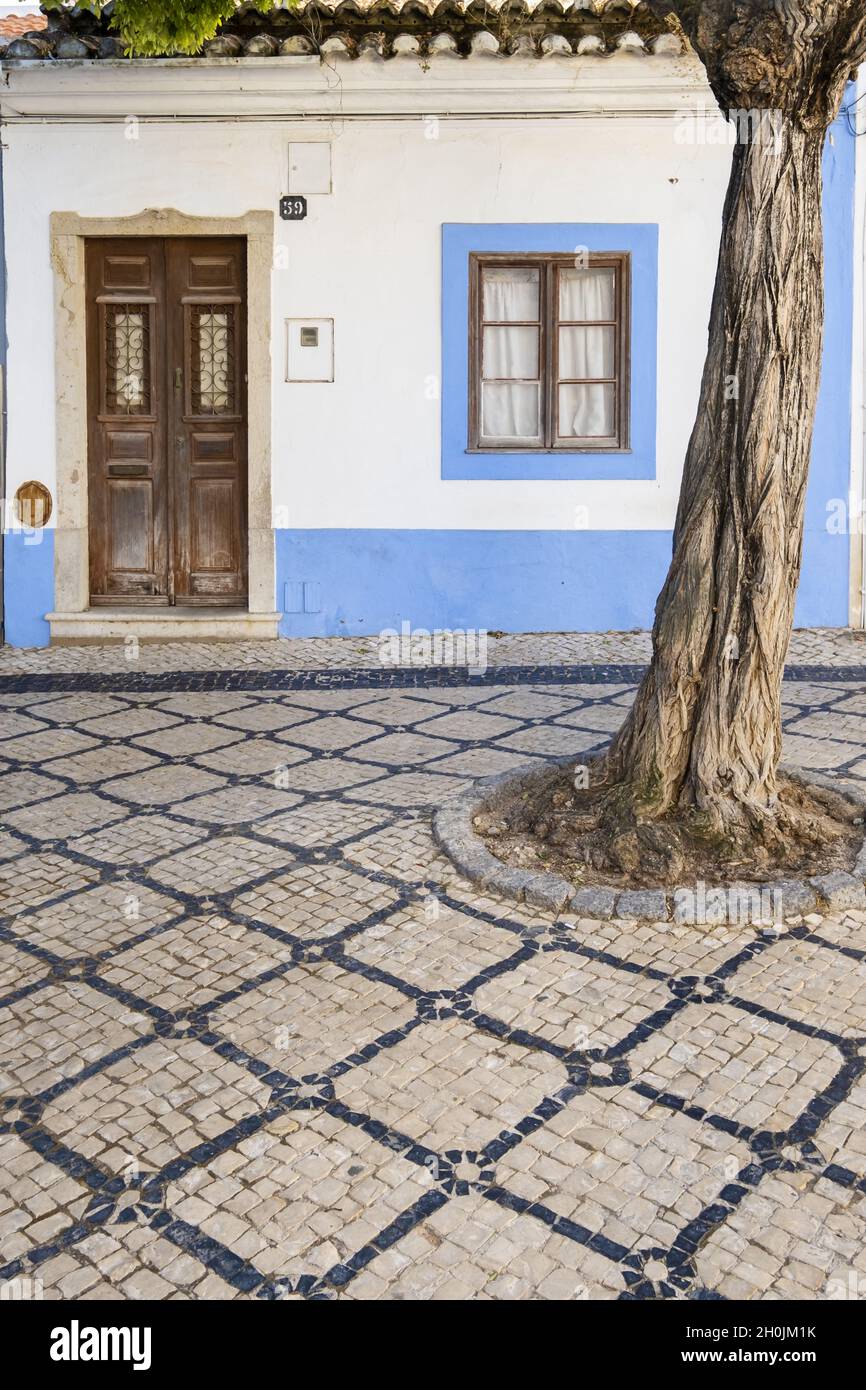 Traditional style Portuguese Calcada Pavement for pedestrian area in ...