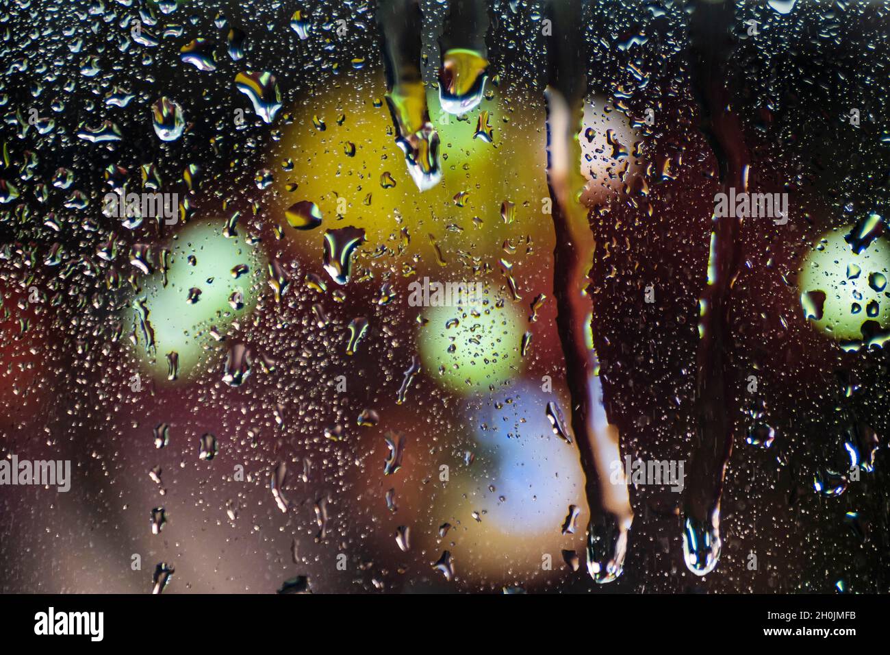 Background rain drops close up Stock Photo - Alamy