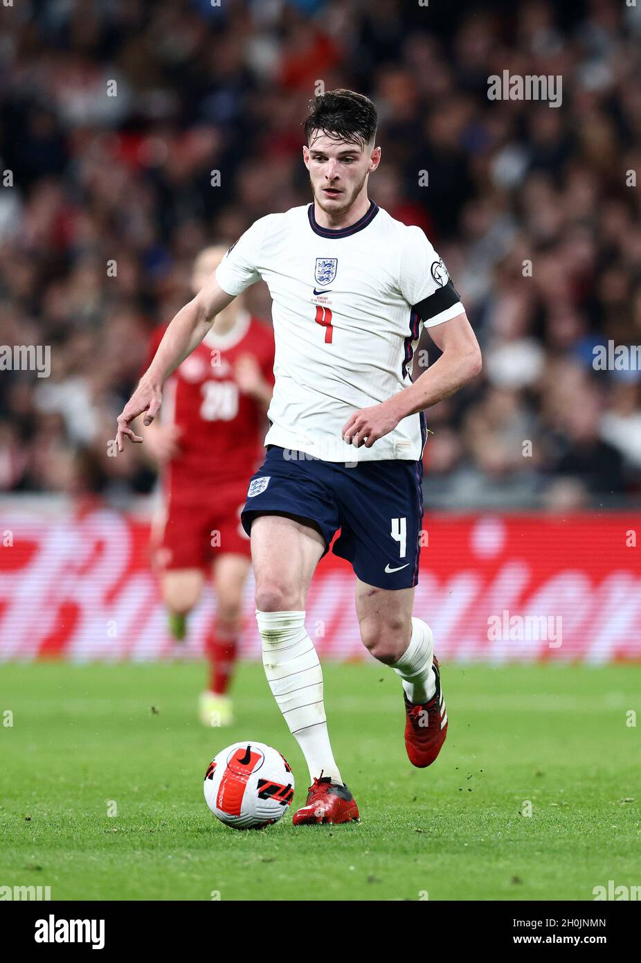 London, England, 12th October 2021. Declan Rice of England during the ...