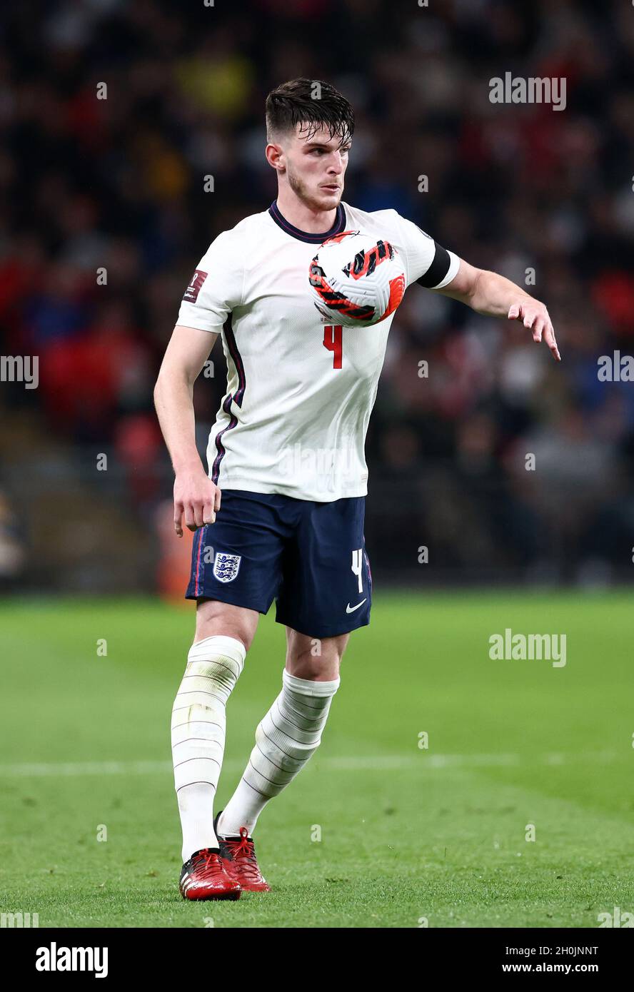 London, England, 12th October 2021. Declan Rice of England during the ...