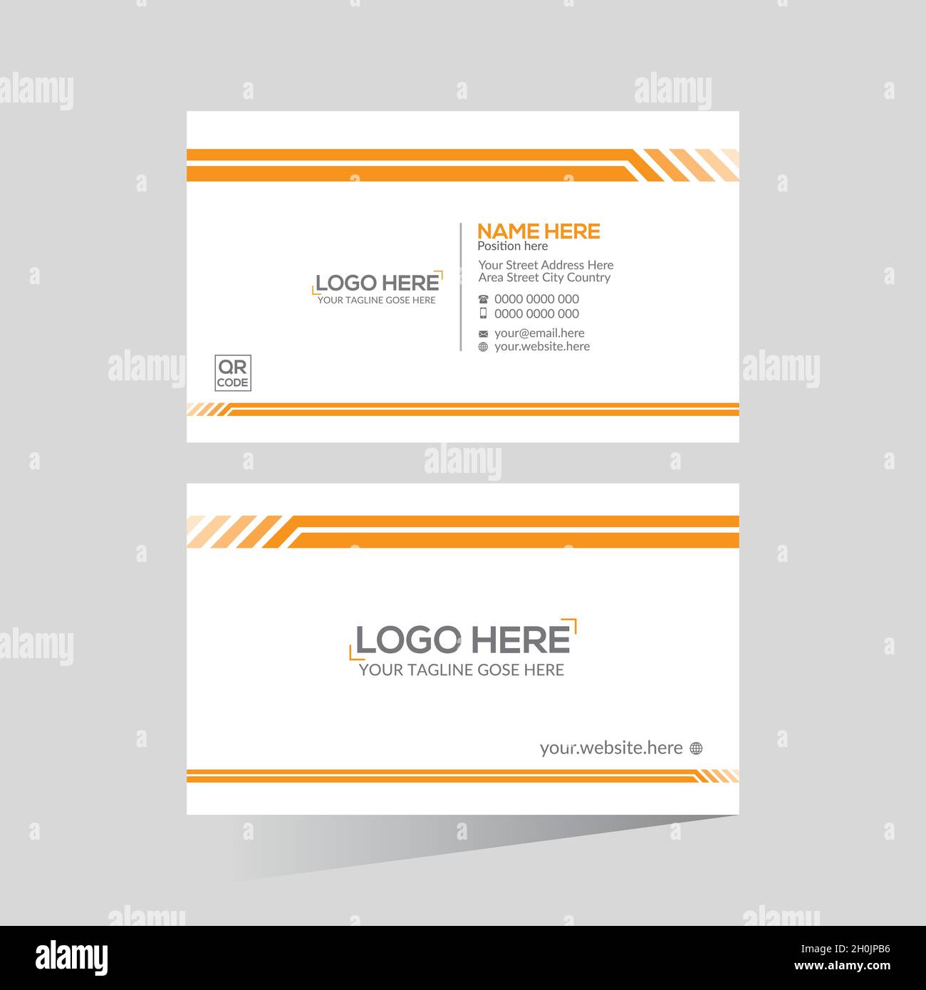 creative vector business card design Stock Vector Image & Art - Alamy