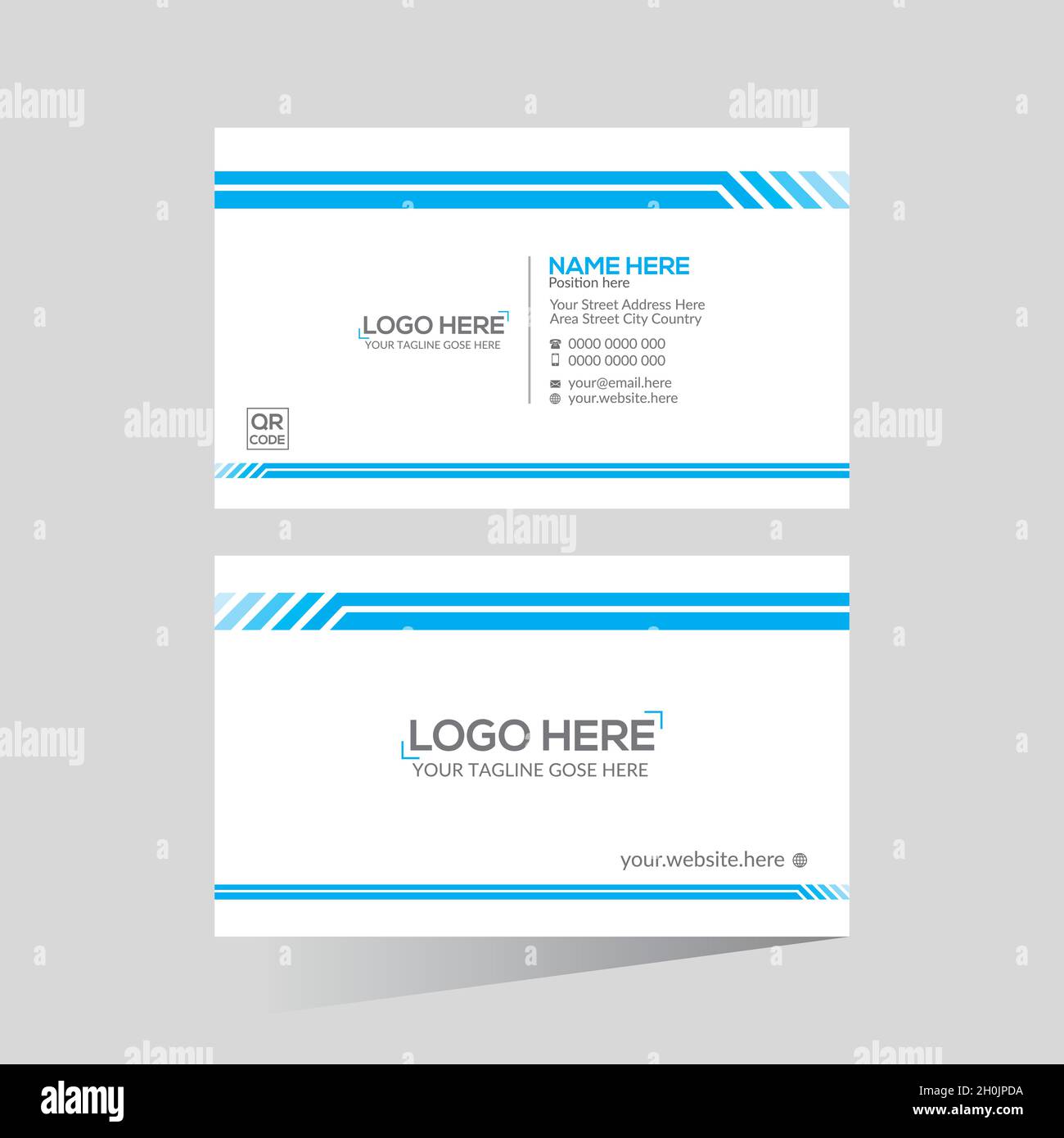 creative vector business card design Stock Vector Image & Art - Alamy