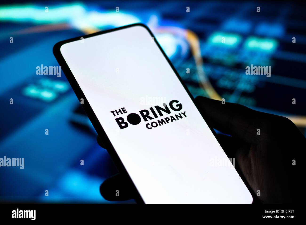 West Bangal, India - October 09, 2021 : The Boring Company logo on ...