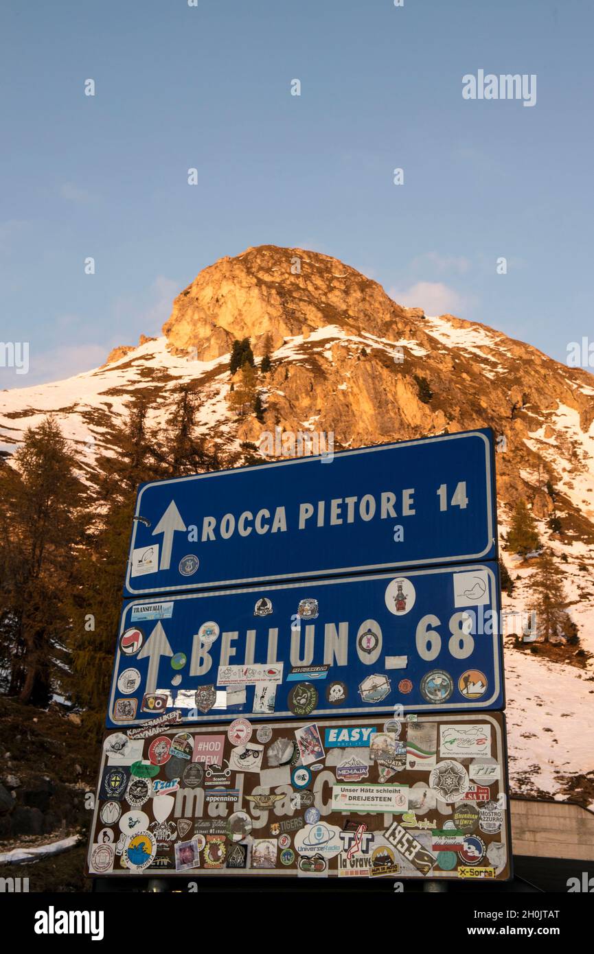 Italy, Veneto, Fedaia Pass Stock Photo - Alamy
