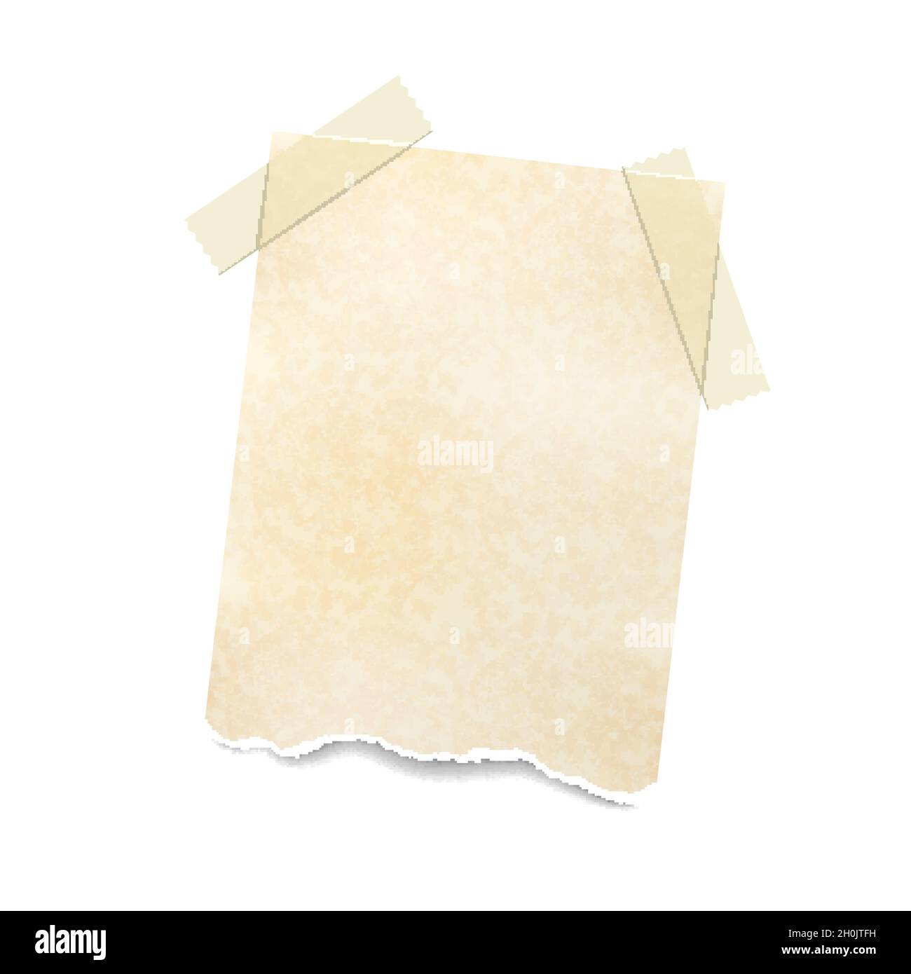 Torn paper stuck with tape Stock Vector Images - Alamy