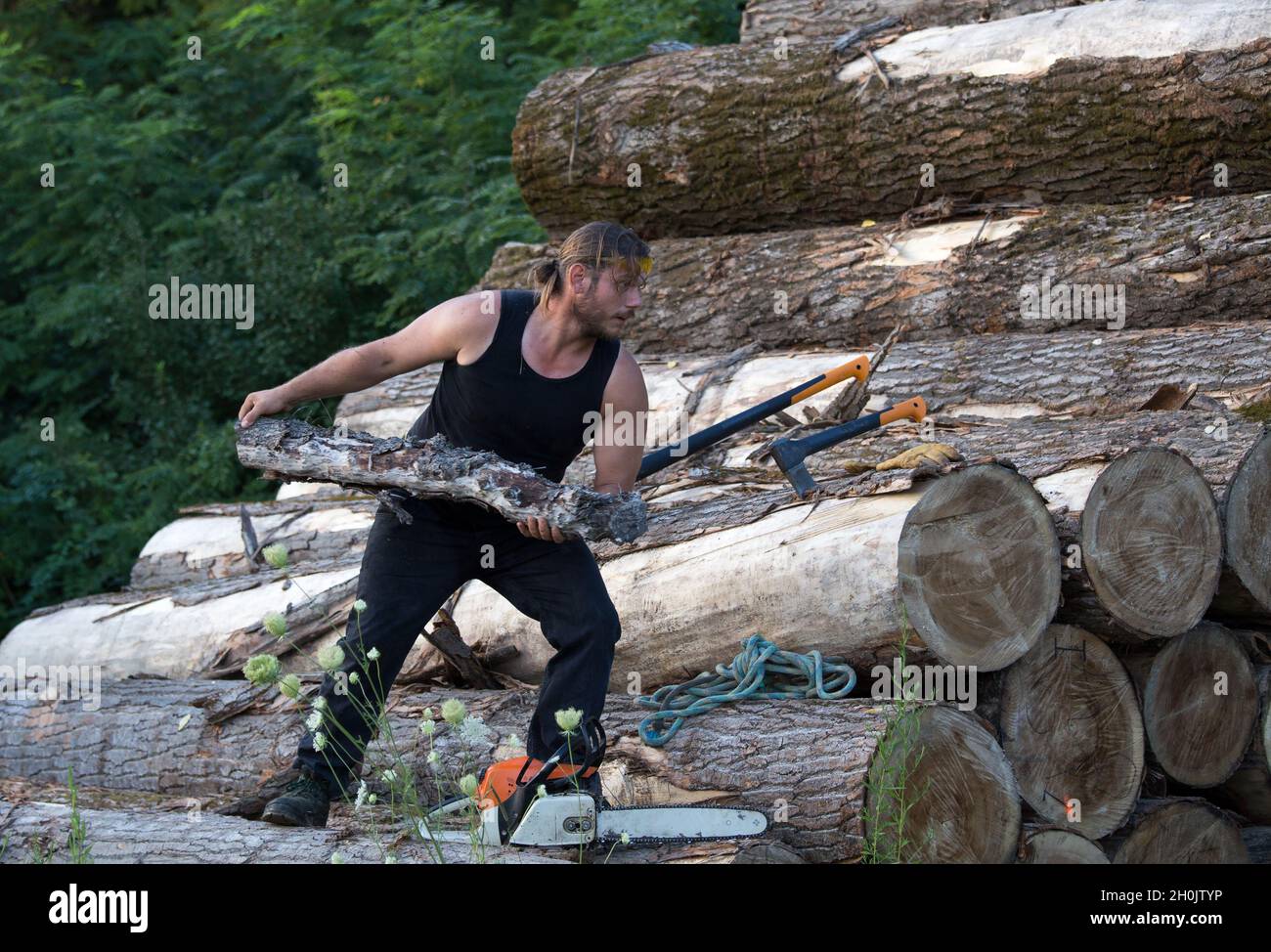 Lumberjack strong hi-res stock photography and images - Alamy