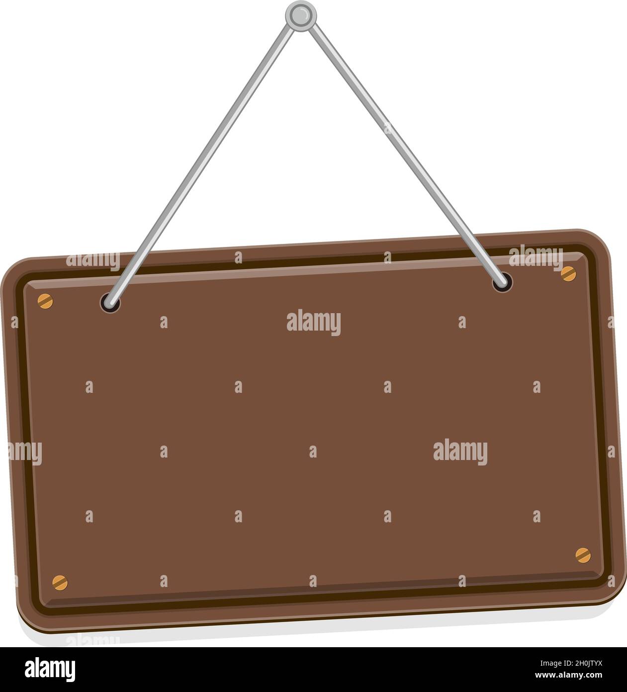 Hanging blank signboard vector illustration Stock Vector Image & Art - Alamy