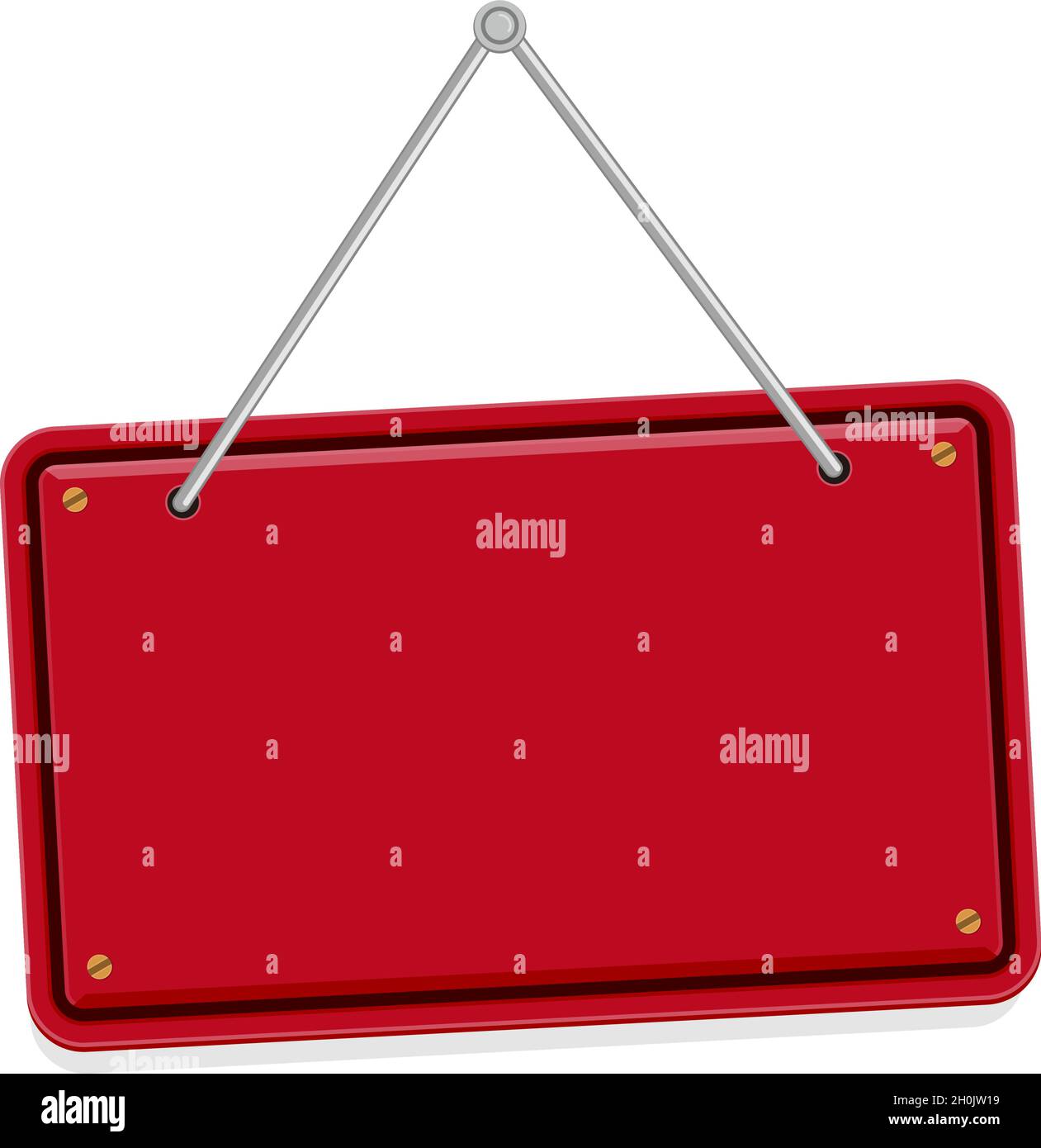 Hanging blank signboard vector illustration Stock Vector Image & Art - Alamy