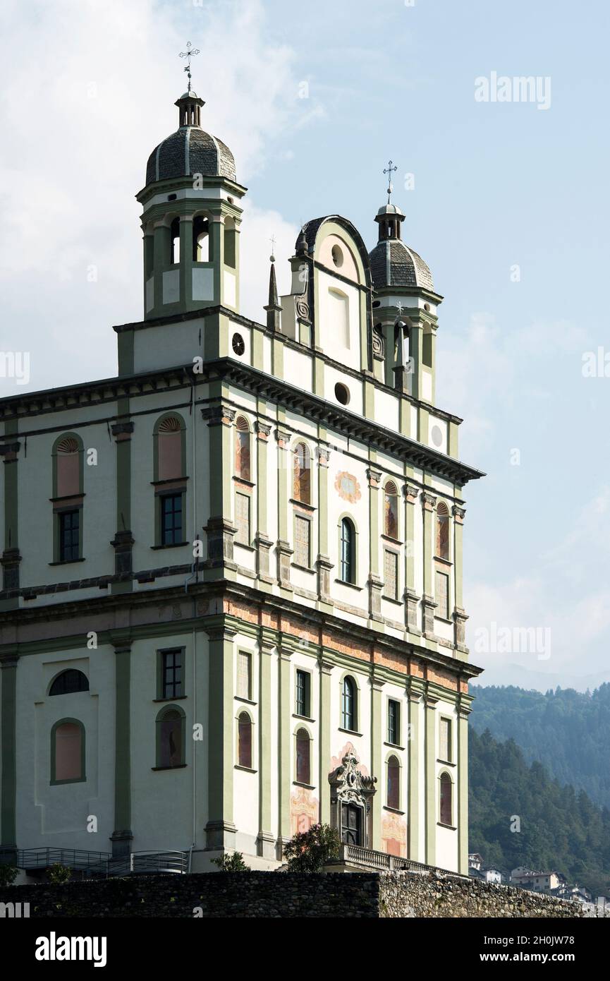 Italy, Lombardy, Valtellina, Tresivio, Santa Casa Lauretana Sanctuary ...