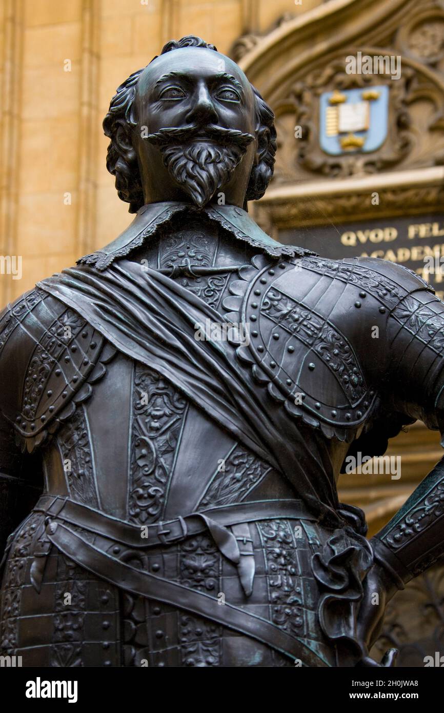 Statue of William Herbert, the 3rd Earl of Pembroke, in front of the ...