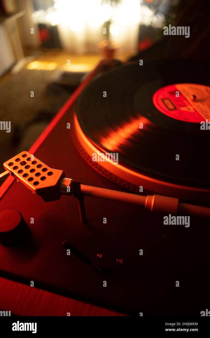 Retro vintage vinyl music album cover deign photo for complialtion ...