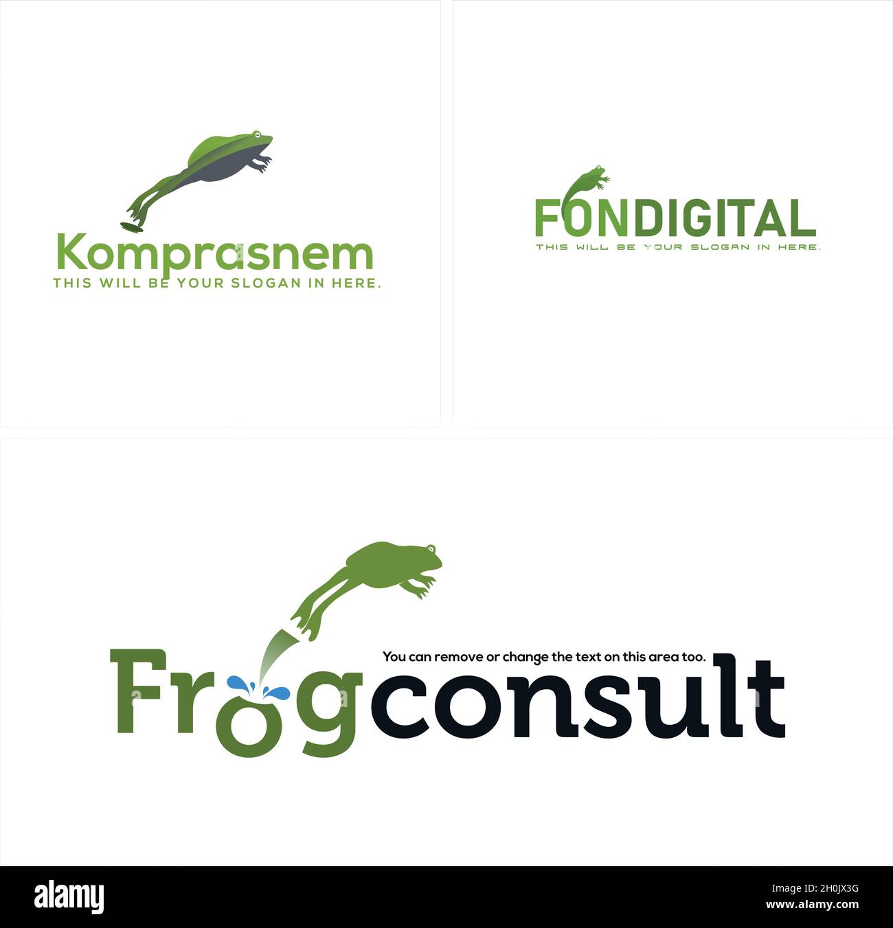 Frog mascot logo design hi-res stock photography and images - Alamy