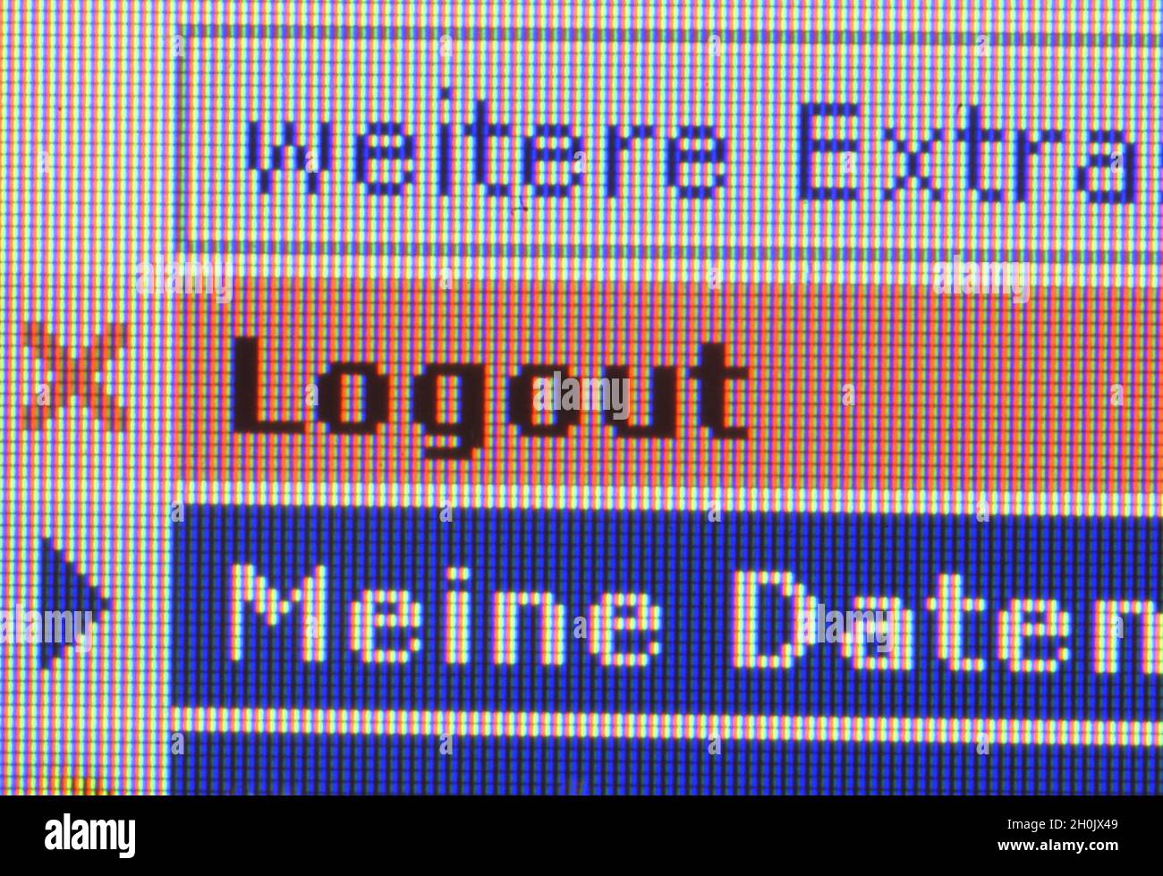 Logout hi-res stock photography and images - Alamy