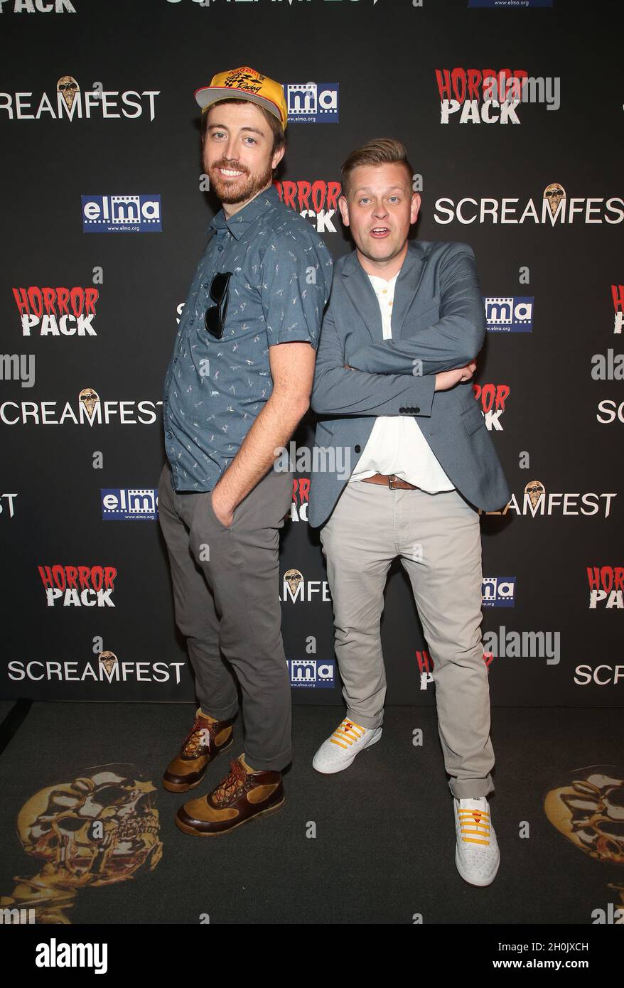 Hollywood, Ca. 12th Oct, 2021. Fred Sprinkle, Tyler Claire-Smith, at the 21st Screamfest Opening ...