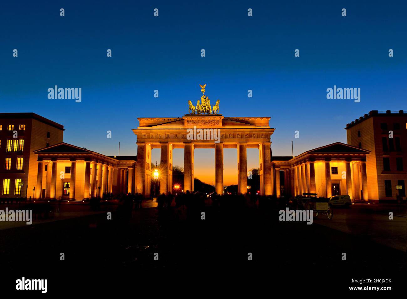 Brandenburg Gate at night, Germany, Berlin Stock Photo - Alamy