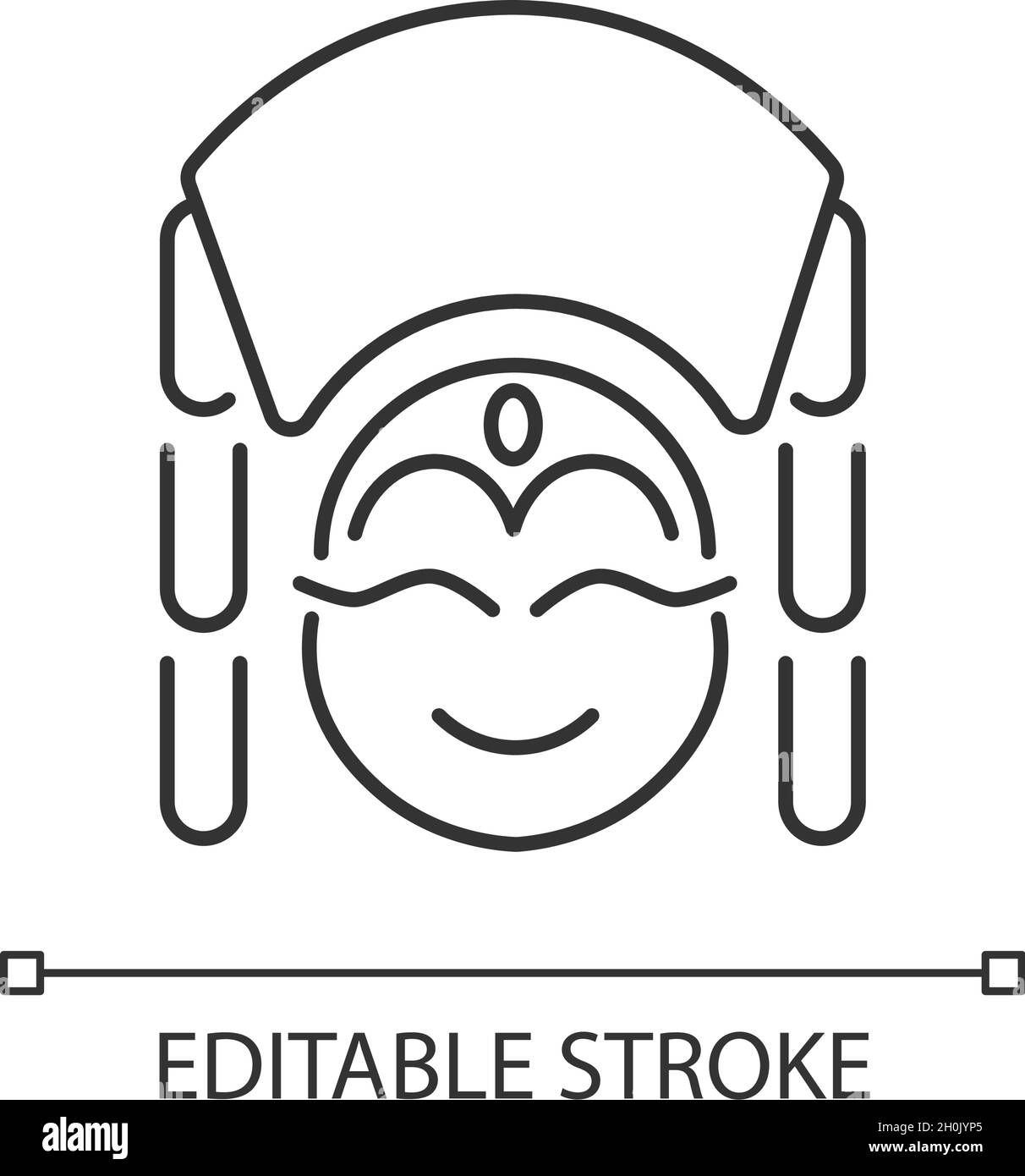 Kumari linear icon Stock Vector Image & Art - Alamy