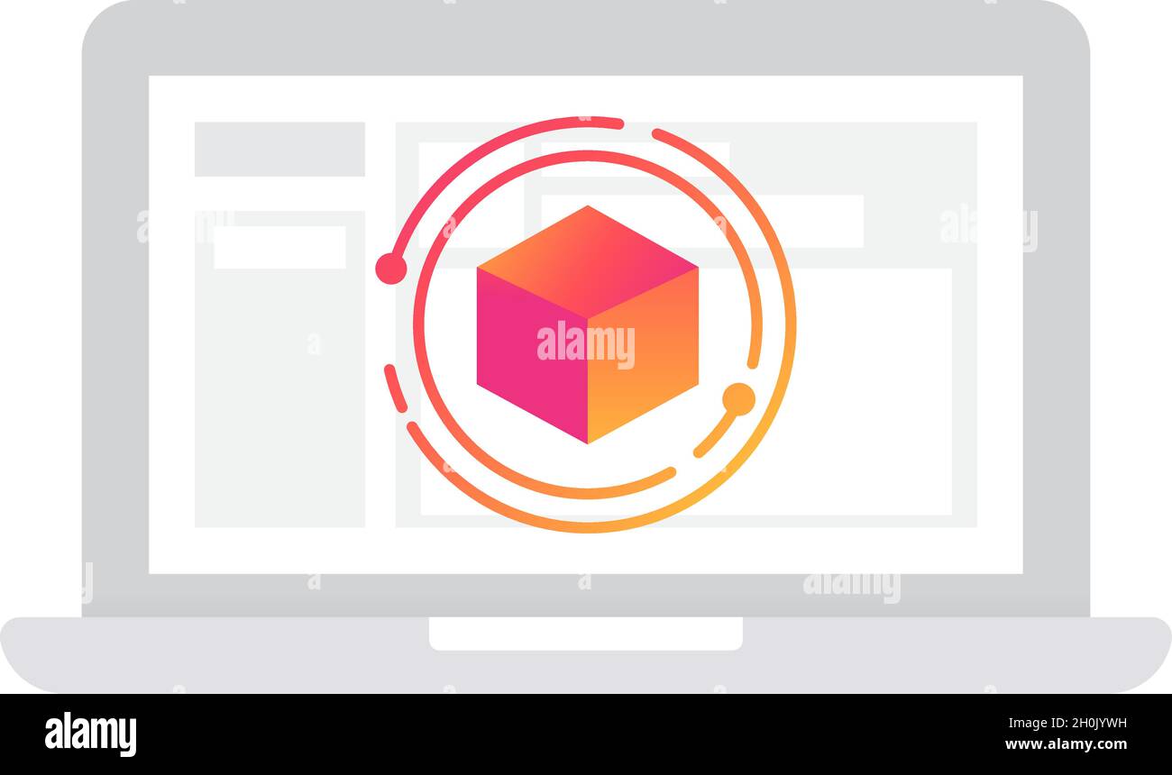 Vector data sync database icon isolated on white Stock Vector Image ...